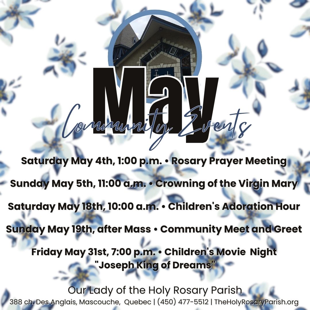 May Newsletter – Our Lady of the Holy Rosary Parish